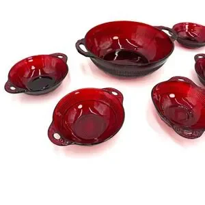 Anchor Hocking | Dining | Anchor Hocking Royal Ruby Coronation Berry ...